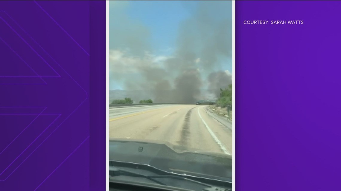 Part of Highway 55 shut down due to brush fire | ktvb.com