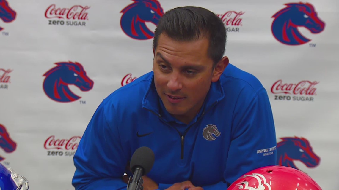 Boise State defensive coordinator Andy Avalos after Nevada win | ktvb.com