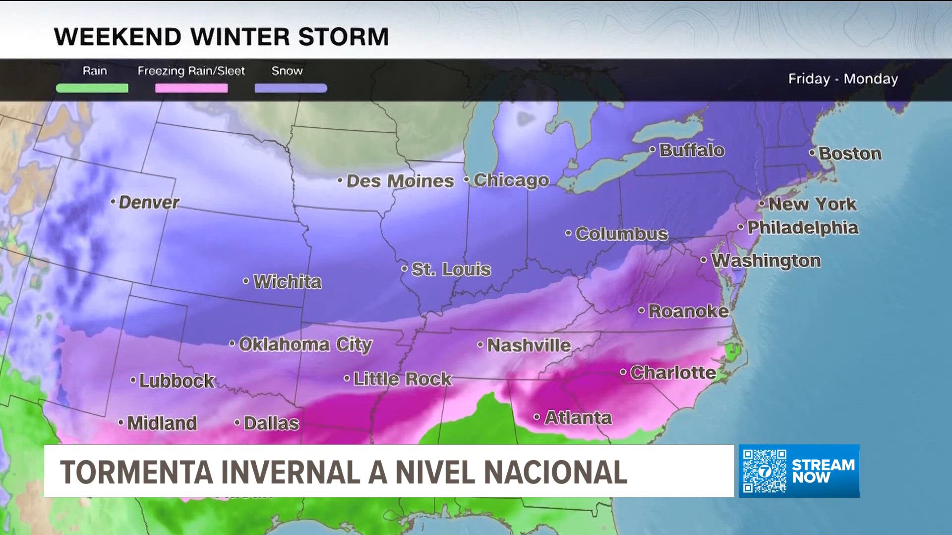 Una tormenta invernal comienza a azotar Estados Unidos, amenazando a la ...