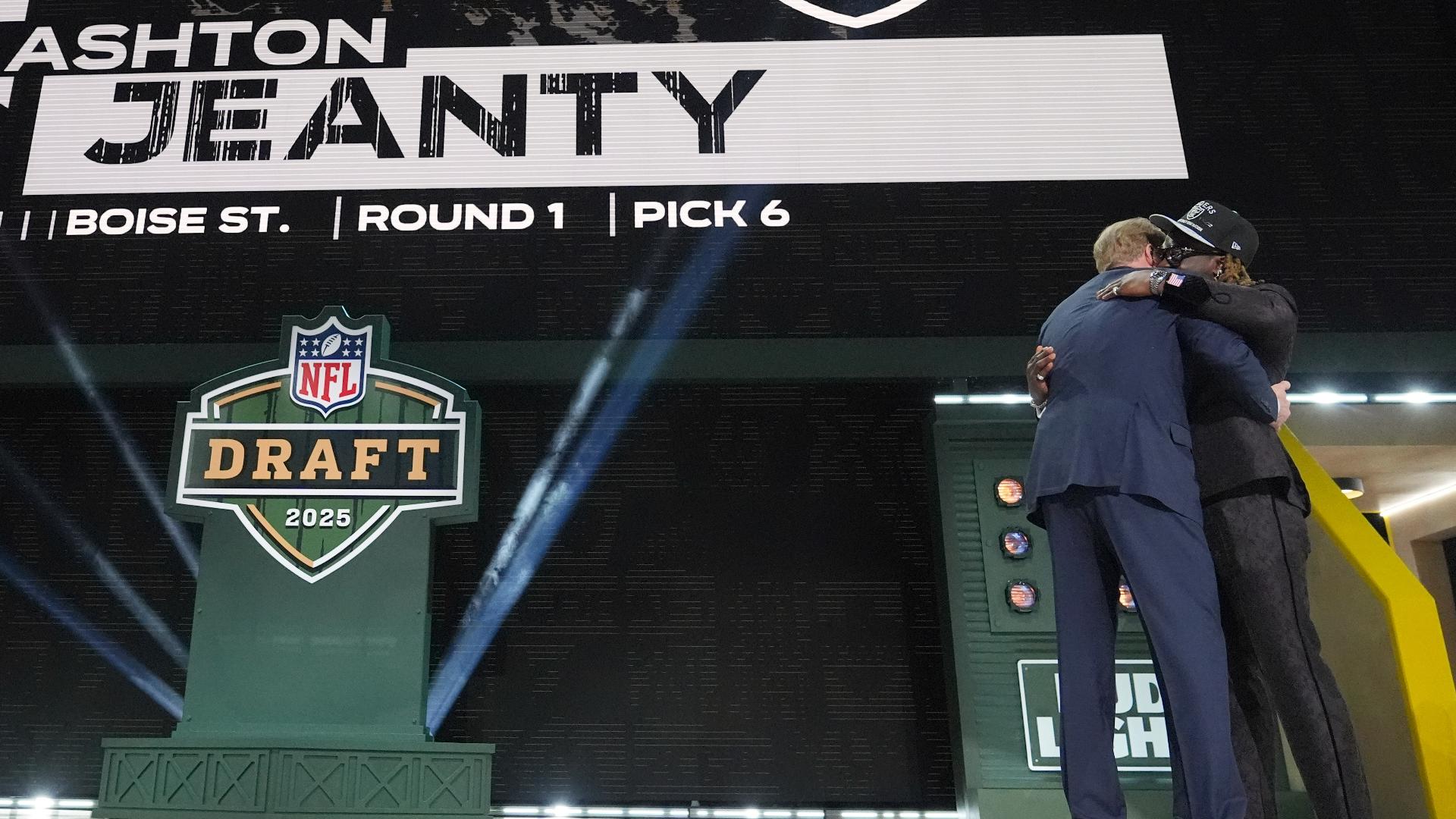 Las Vegas Raiders select Ashton Jeanty with No. 6 pick in NFL Draft | ktvb.com
