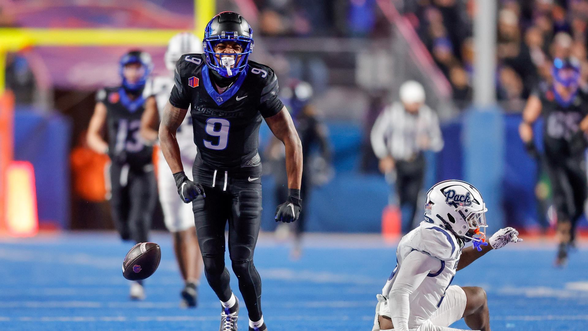 No. 12 Boise State beats Nevada 28-21 behind Jeanty's 3 TD runs | ktvb.com