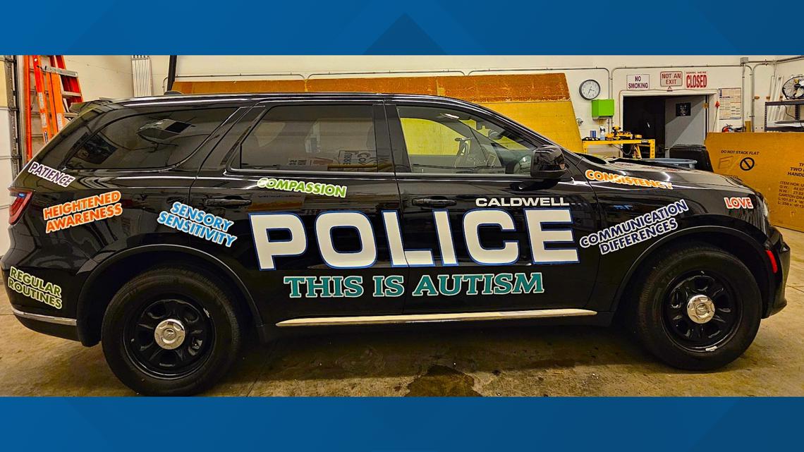 Newly redesigned Caldwell police cruiser supports autism awareness ...