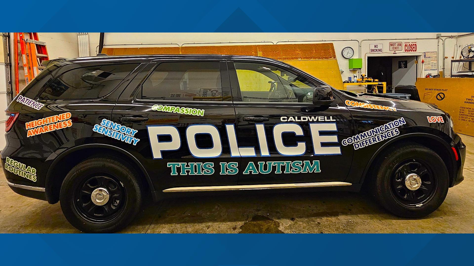 Newly redesigned Caldwell police cruiser supports autism awareness ...