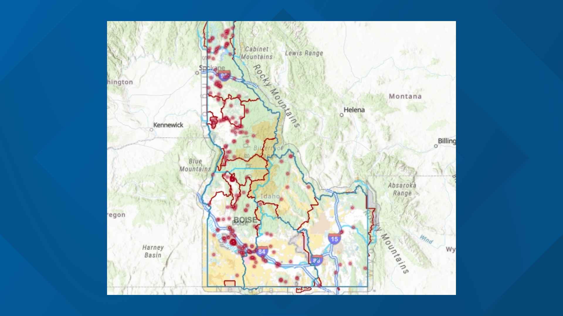 Wildfire burns 223 acres along Highway 51 | ktvb.com