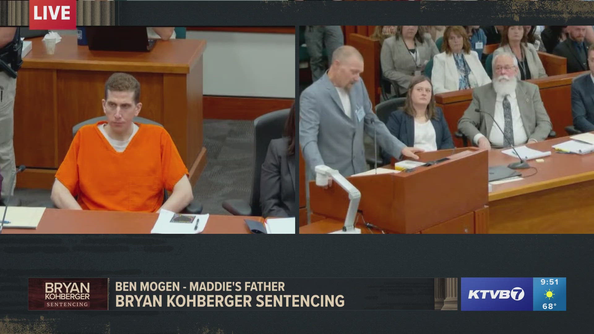 Kohberger sentencing: Statement from Madison Mogen's father | ktvb.com