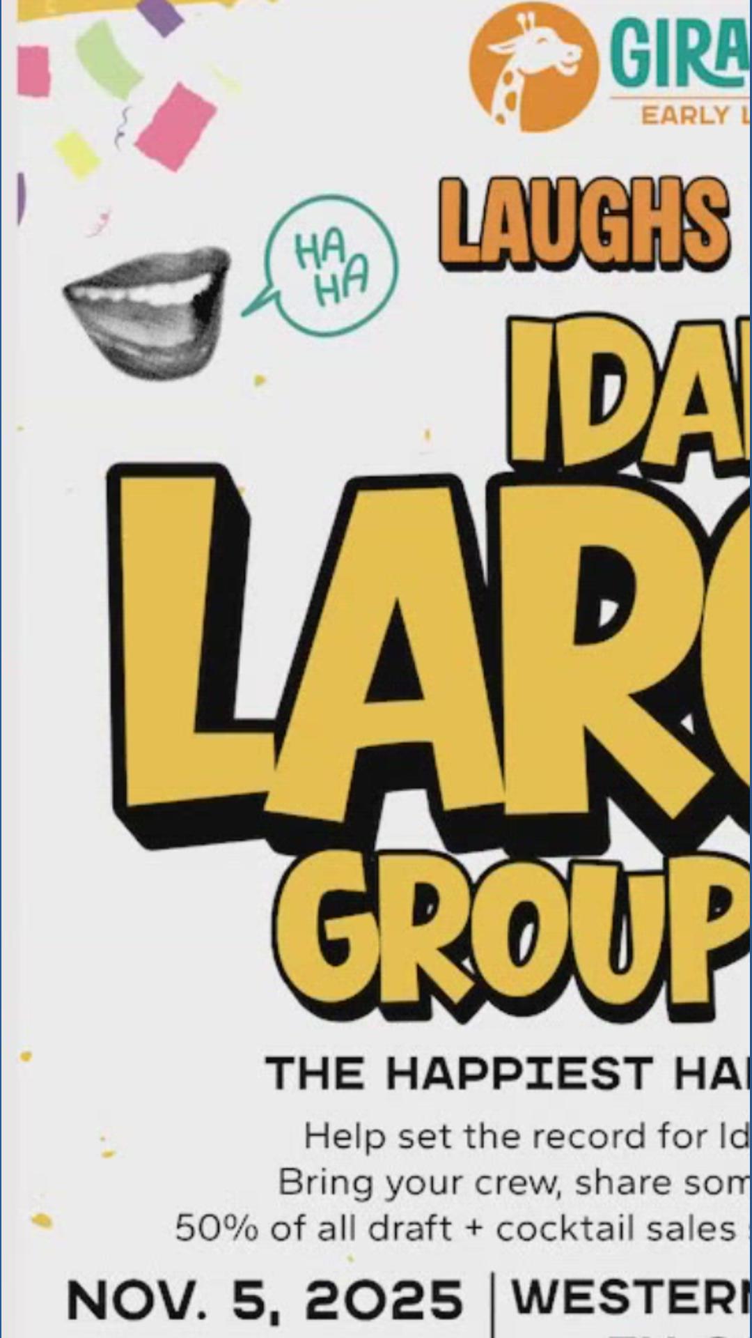 Help set the record for Idaho’s Largest Group Laugh -- all for a good ...