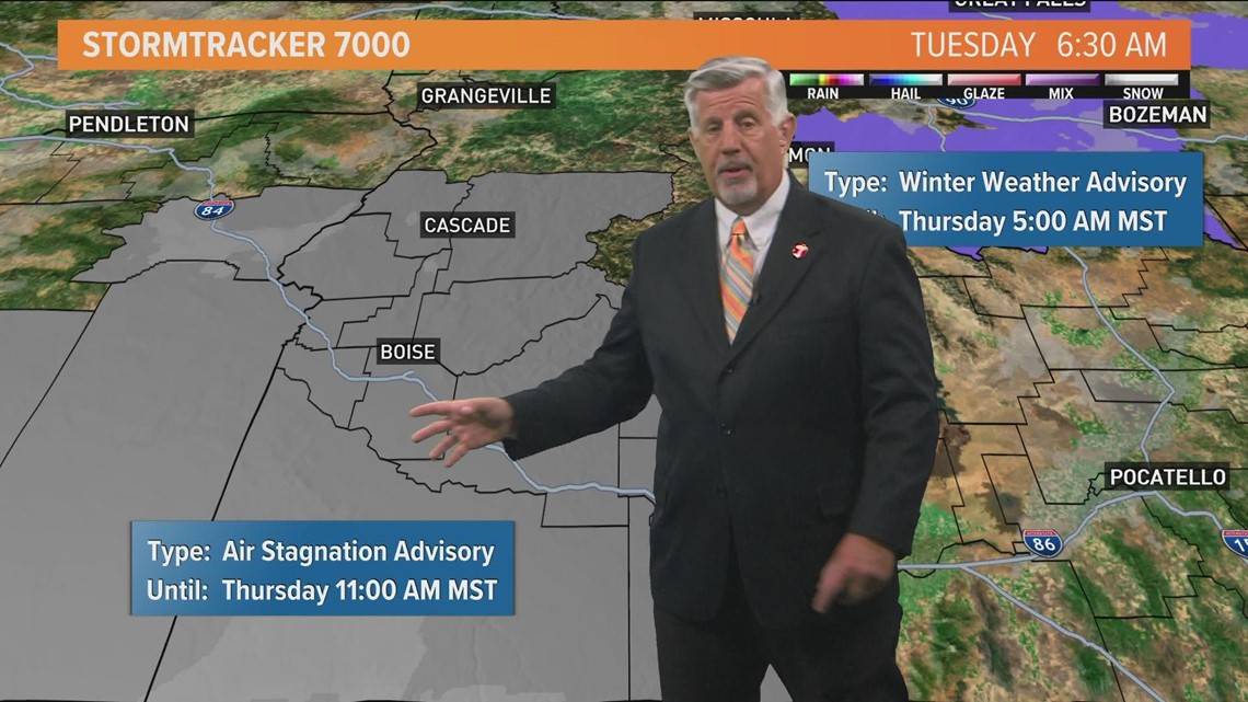 Cold, stagnant air advisory in southern Idaho as inversions form | ktvb.com
