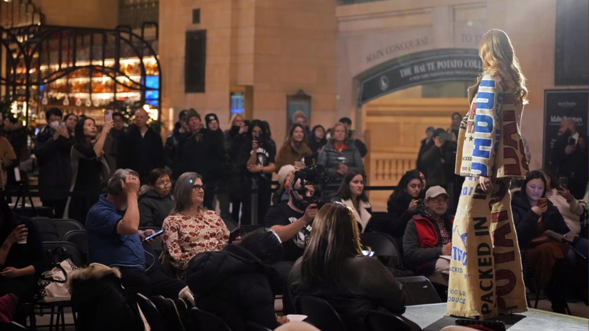 Marilyn Monroe's iconic potato sack revived at New York Fashion Week by ...