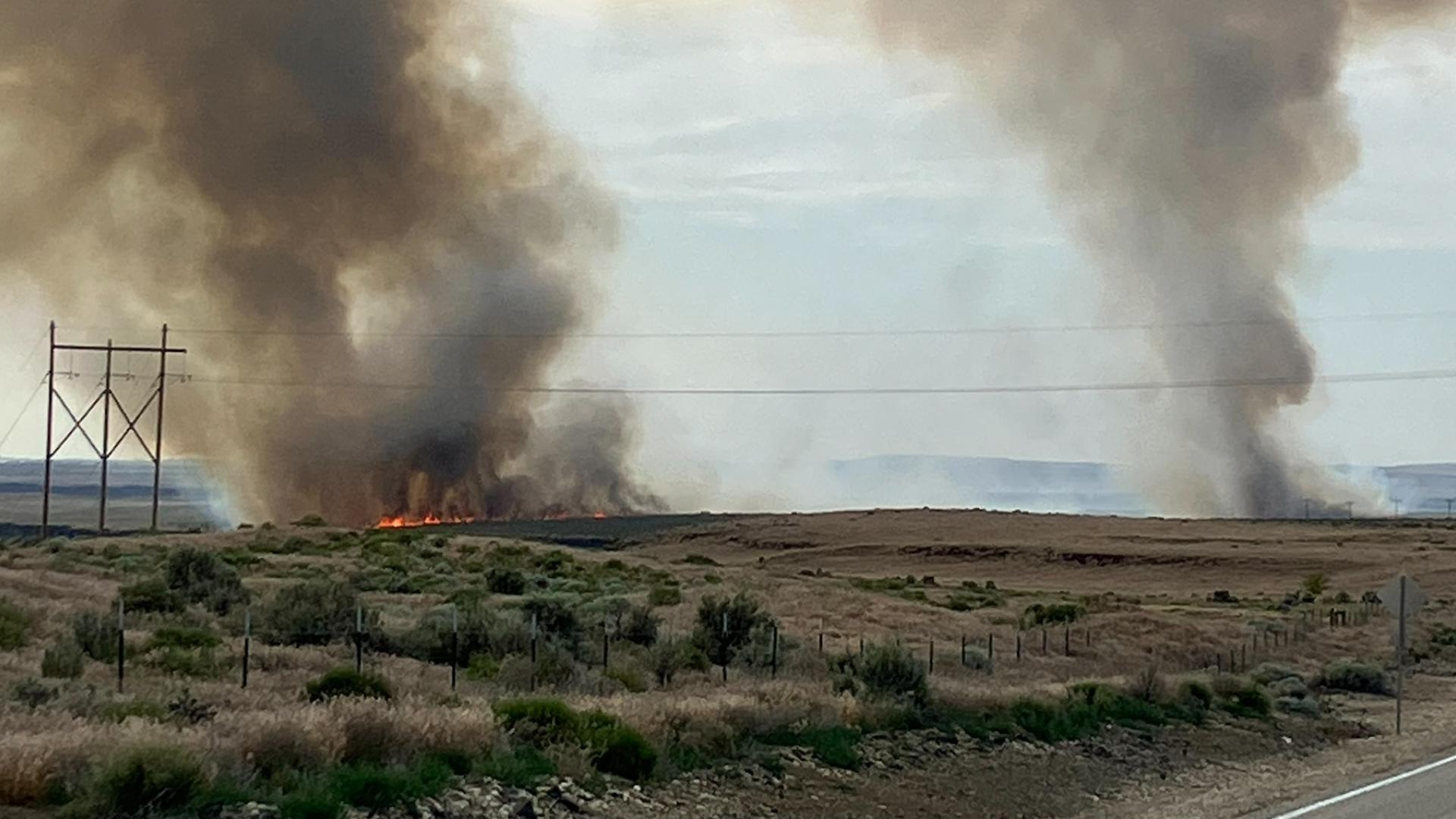 Moore Fire burns 1,500 acres near Swan Falls Road southeast of Melba ...