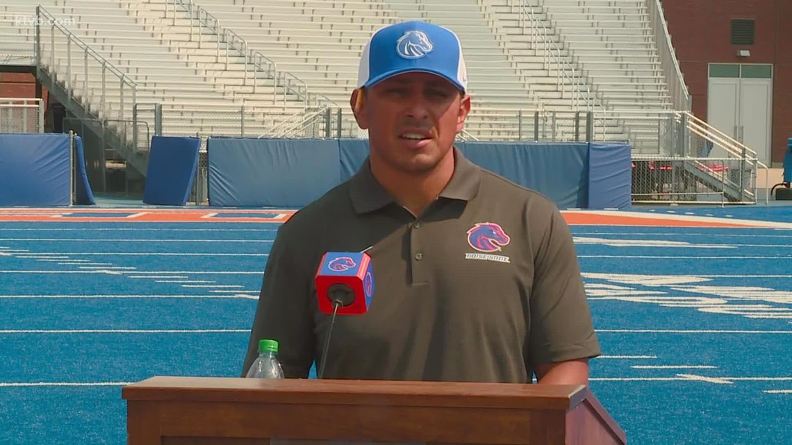 Watch: Boise State head football coach Andy Avalos discusses starting ...