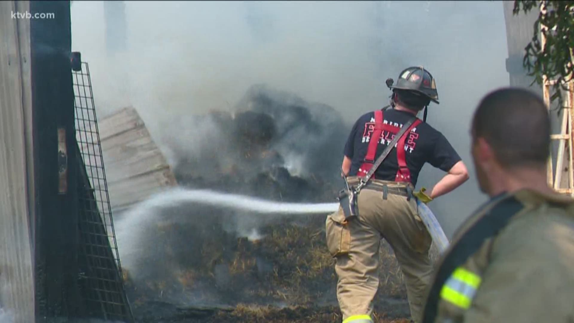 Meridian fire damages multiple structures as crews also battle summer ...