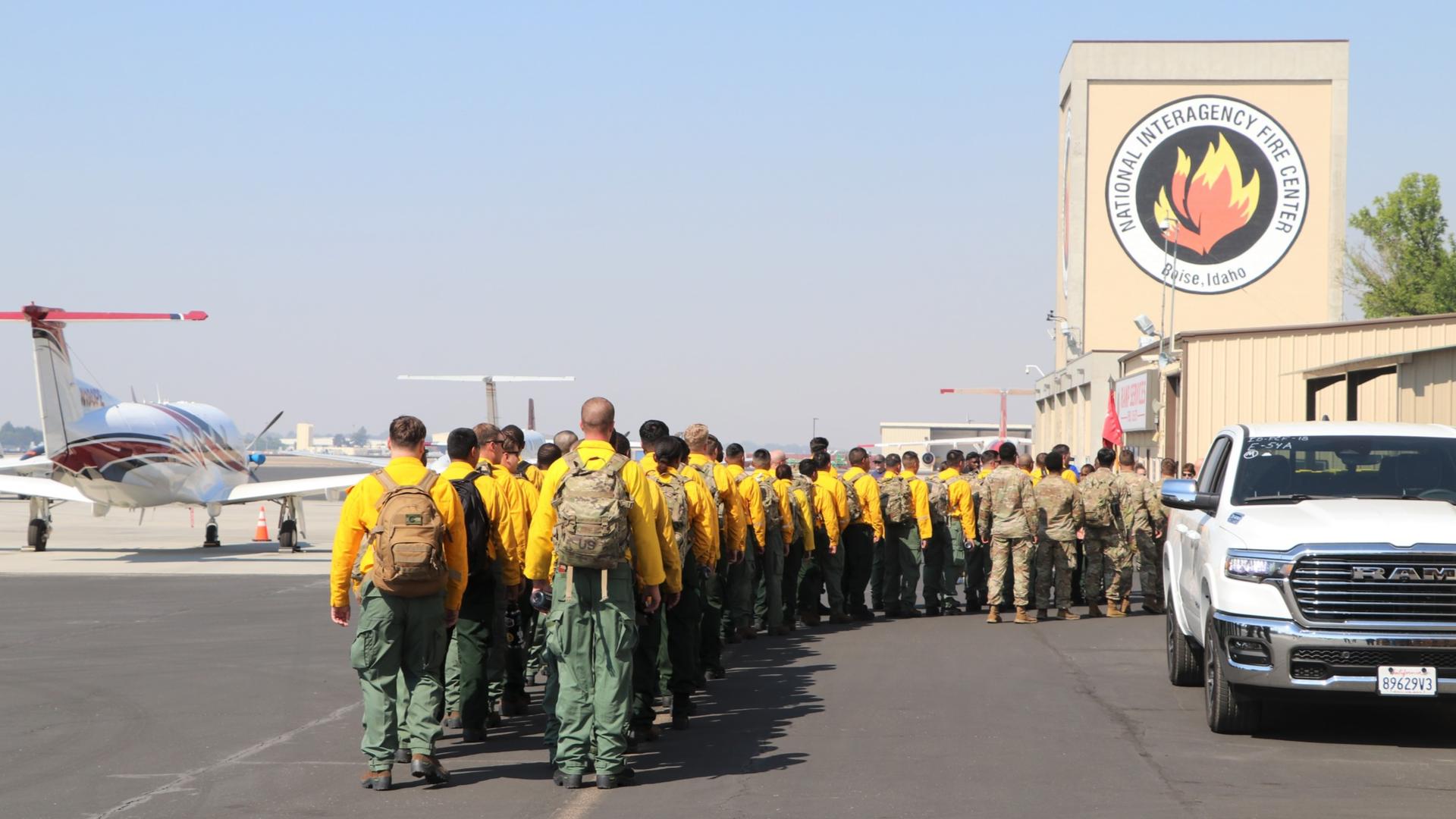 Soldiers helping fight fires head home | ktvb.com