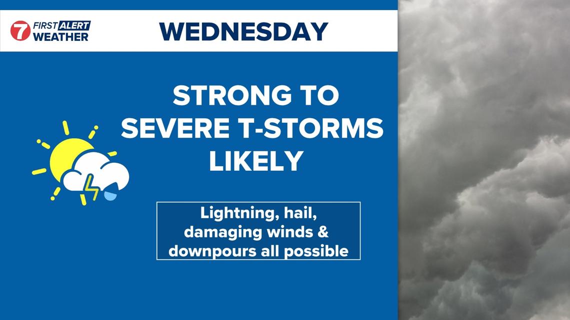 First Alert Weather: Strong thunderstorms possible on the heels of ...