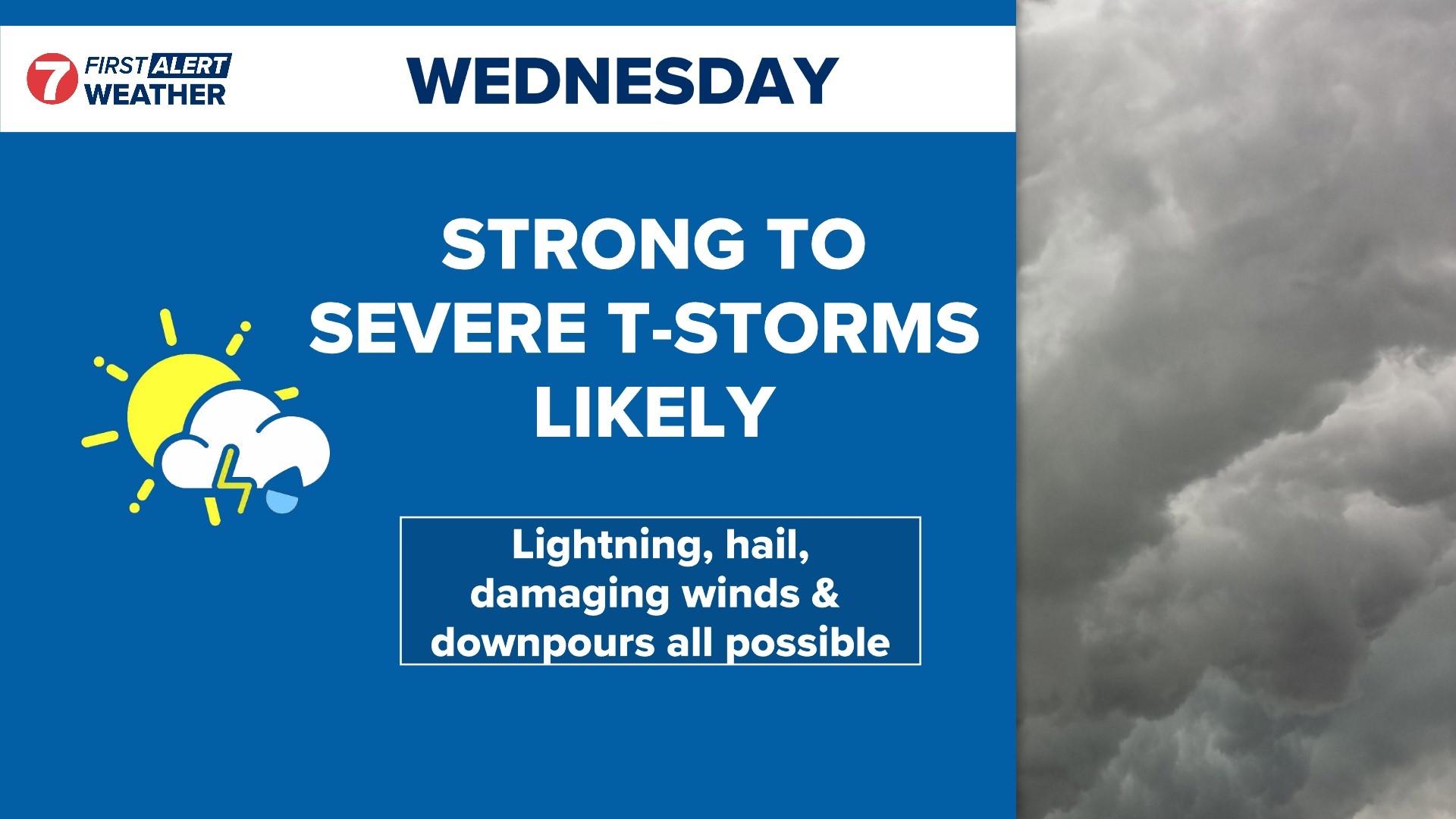First Alert Weather: Strong thunderstorms possible on the heels of ...