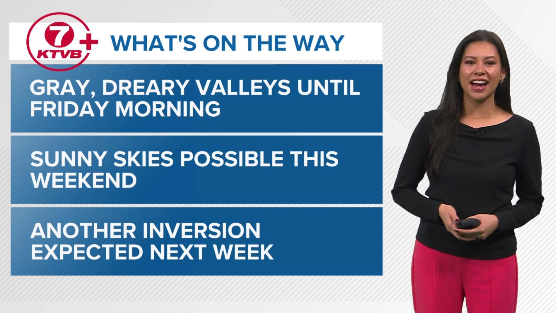 KTVB First Alert Weather+: Weekend brings slight inversion break before ...