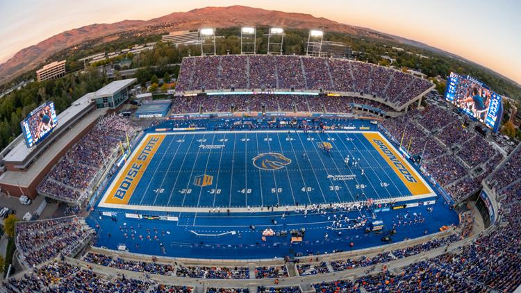 Boise State fan spends $25K on slice of 'Smurf turf' | ktvb.com