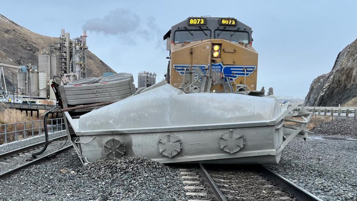 Cement truck stuck on tracks results in train impact | ktvb.com