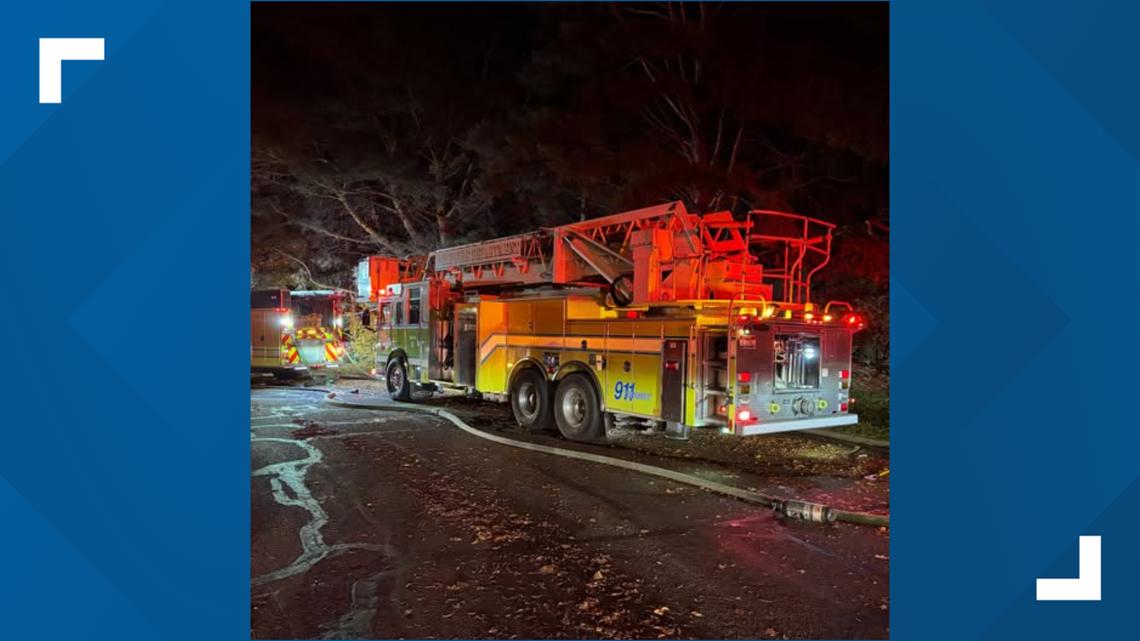 Crews battle a structure fire in Eagle | ktvb.com