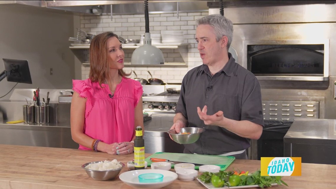Chef Edward Higgins makes a ceviche with locally sourced Idaho ingredients | ktvb.com
