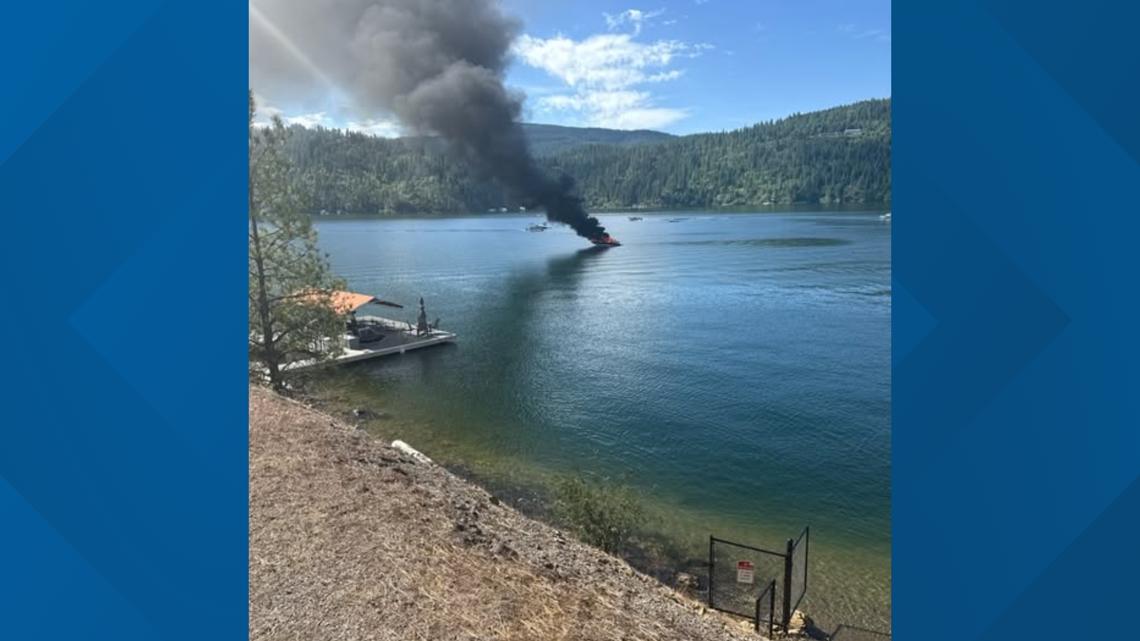 Boat fire in Lake Coeur d'Alene leaves no injuries, cause unknown ...