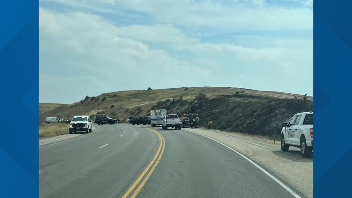 Motorcyclist dies in Idaho highway crash that sparked brush fire | ktvb.com