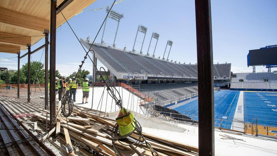 Boise State shows progress on North End Zone project at Albertsons ...