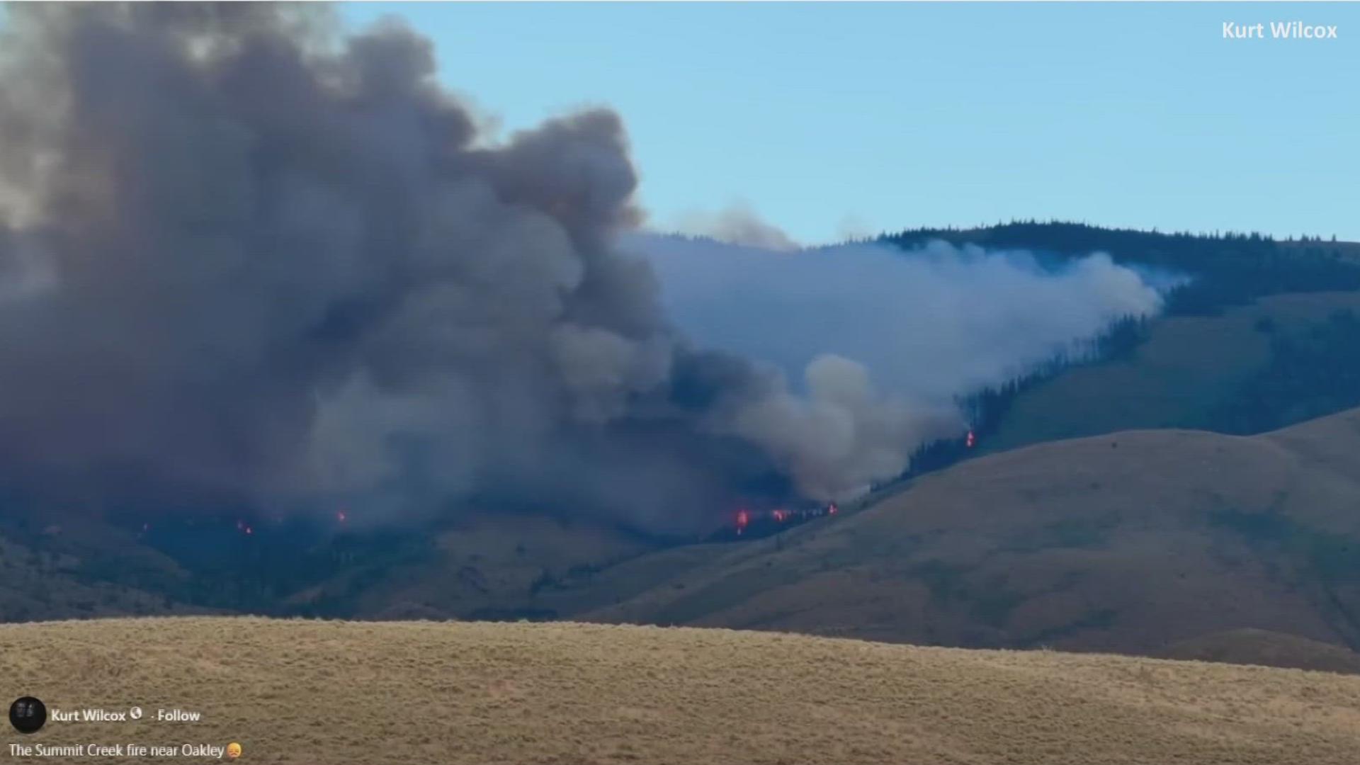 Summit Creek Fire surpasses 1,200 acres near Cache Peak area | ktvb.com