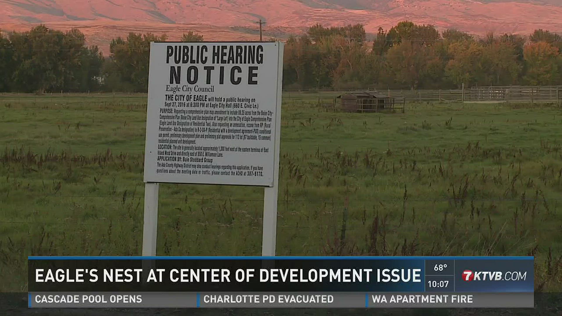 Eagle's nest at the center of Eagle development issue | ktvb.com