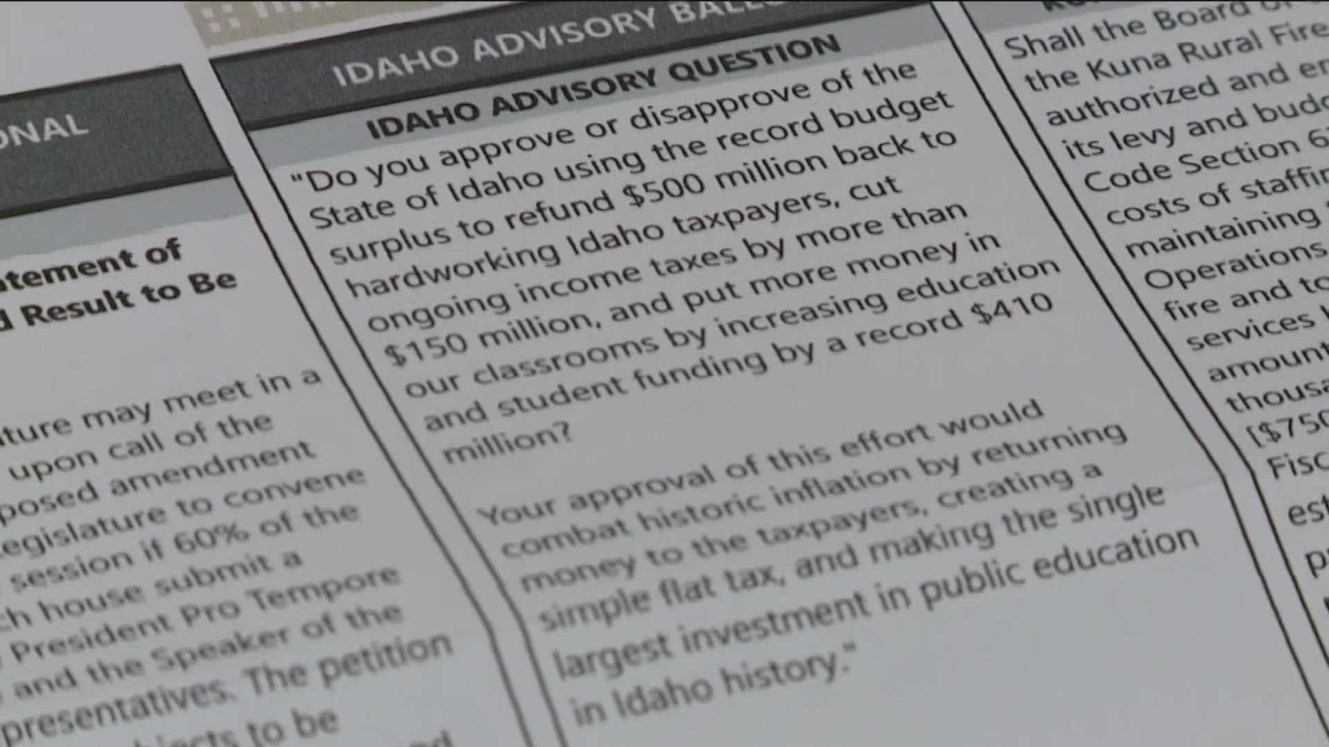 Idahoans Call Out advisory Question On General Election Ballot Ktvb Idahoans Call Out advisory Question On General Election Ballot Ktvb