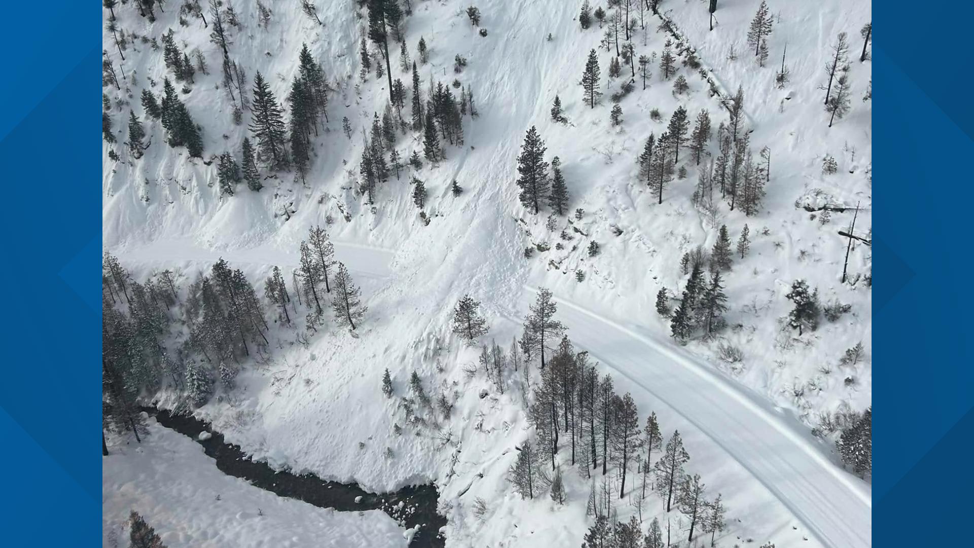 Massive 40-foot avalanche blocks Highway 21, cleanup underway | ktvb.com