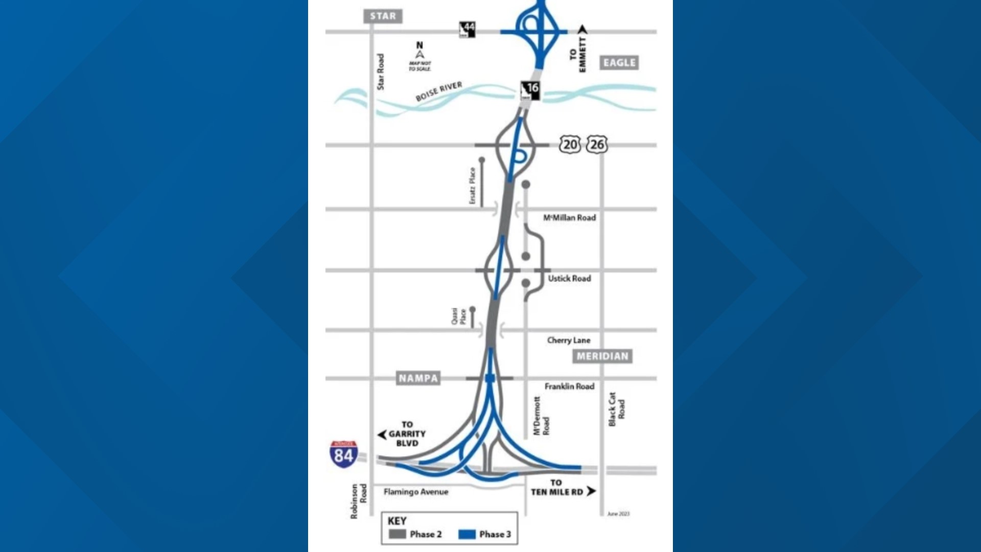Treasure Valley north-south highway route in construction | ktvb.com