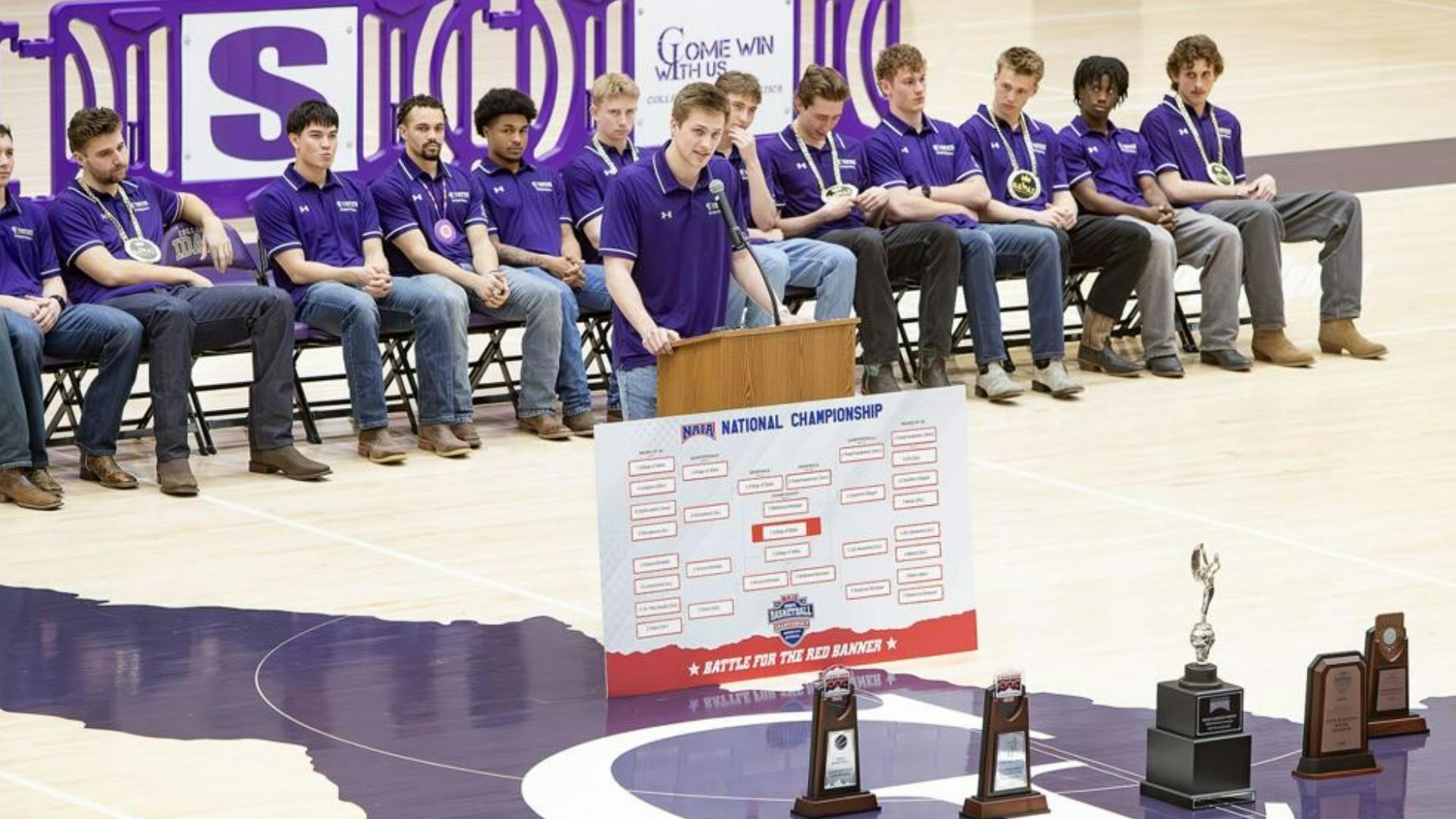College of Idaho men’s basketball celebrates NAIA national championship ...