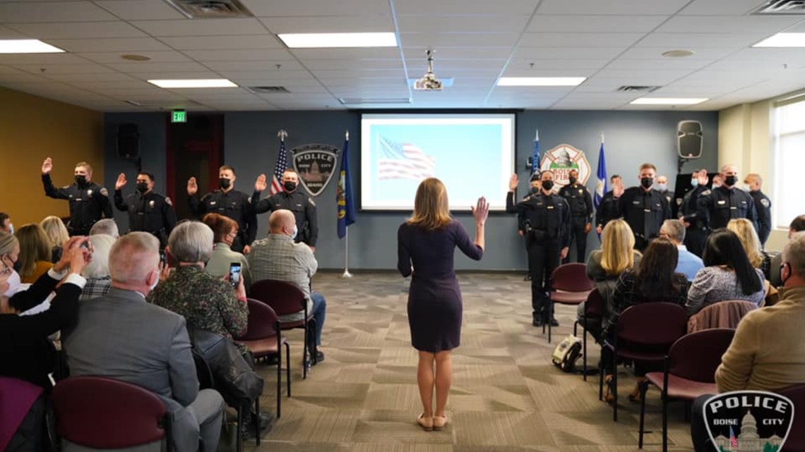 Boise Police Department swears in patrol officers | ktvb.com