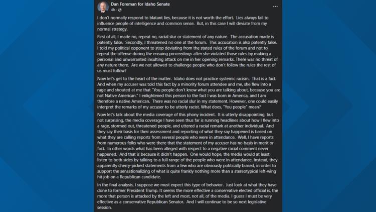 Idaho rep screams racist remark to Indigenous candidate | ktvb.com