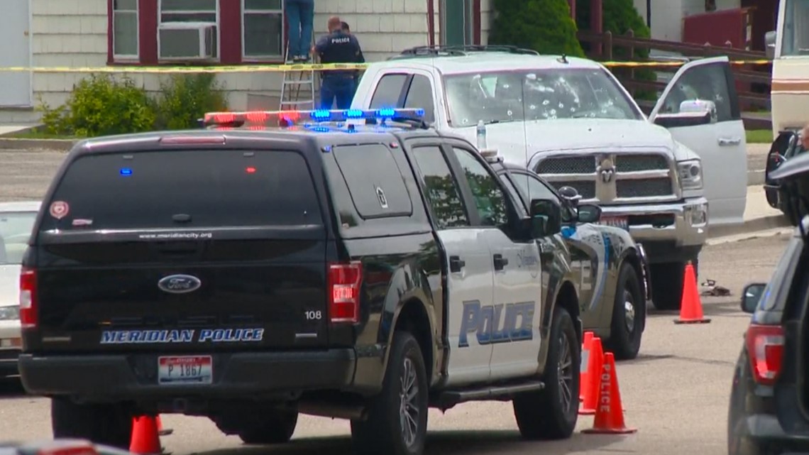 Meridian, Boise police car chase and shooting near city hall | ktvb.com
