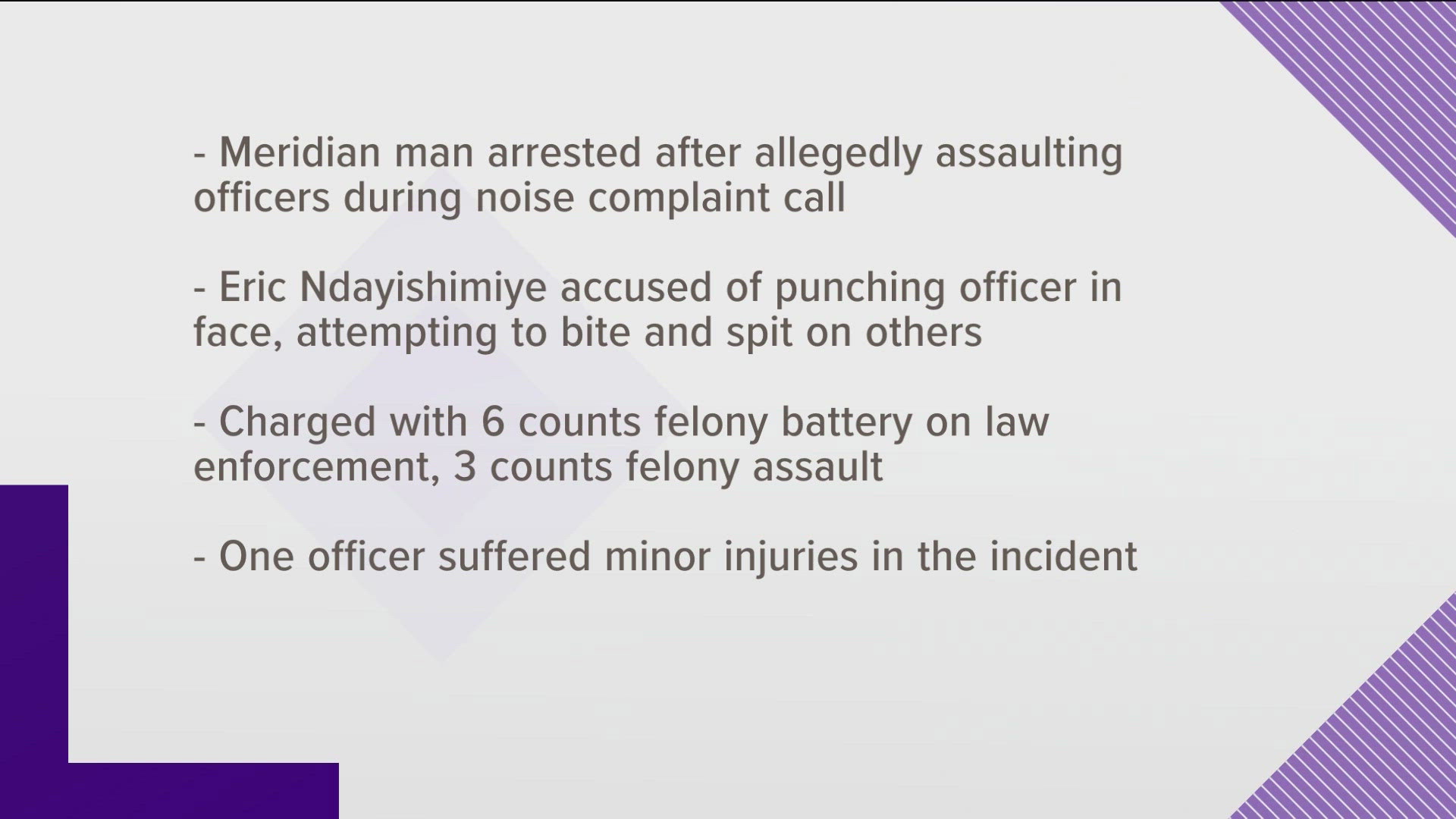 Police: Meridian man arrested for attempting to punch, kick officers ...