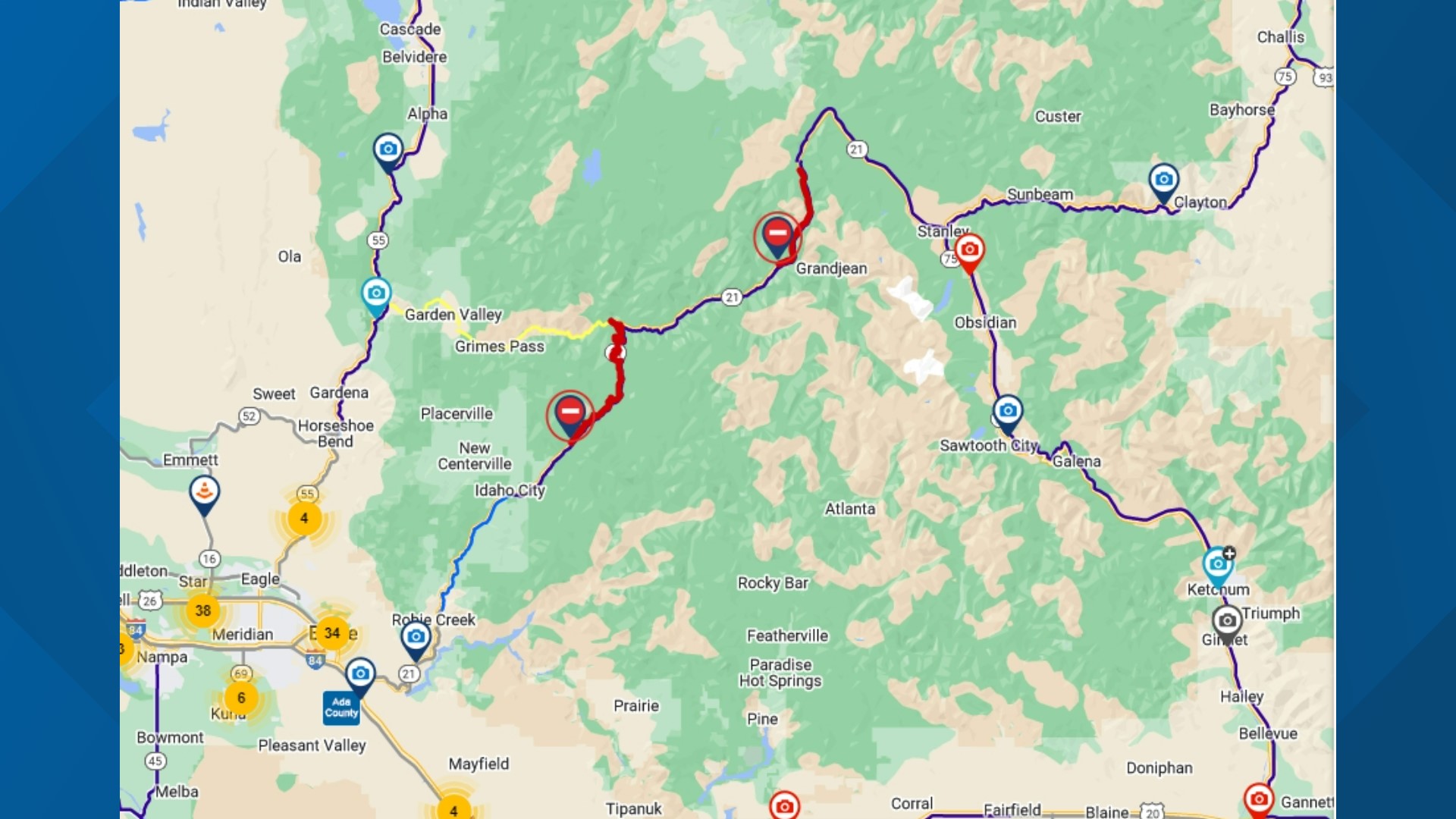 Sections of Highway 21 closed due to avalanche, deep and drifting snow ...