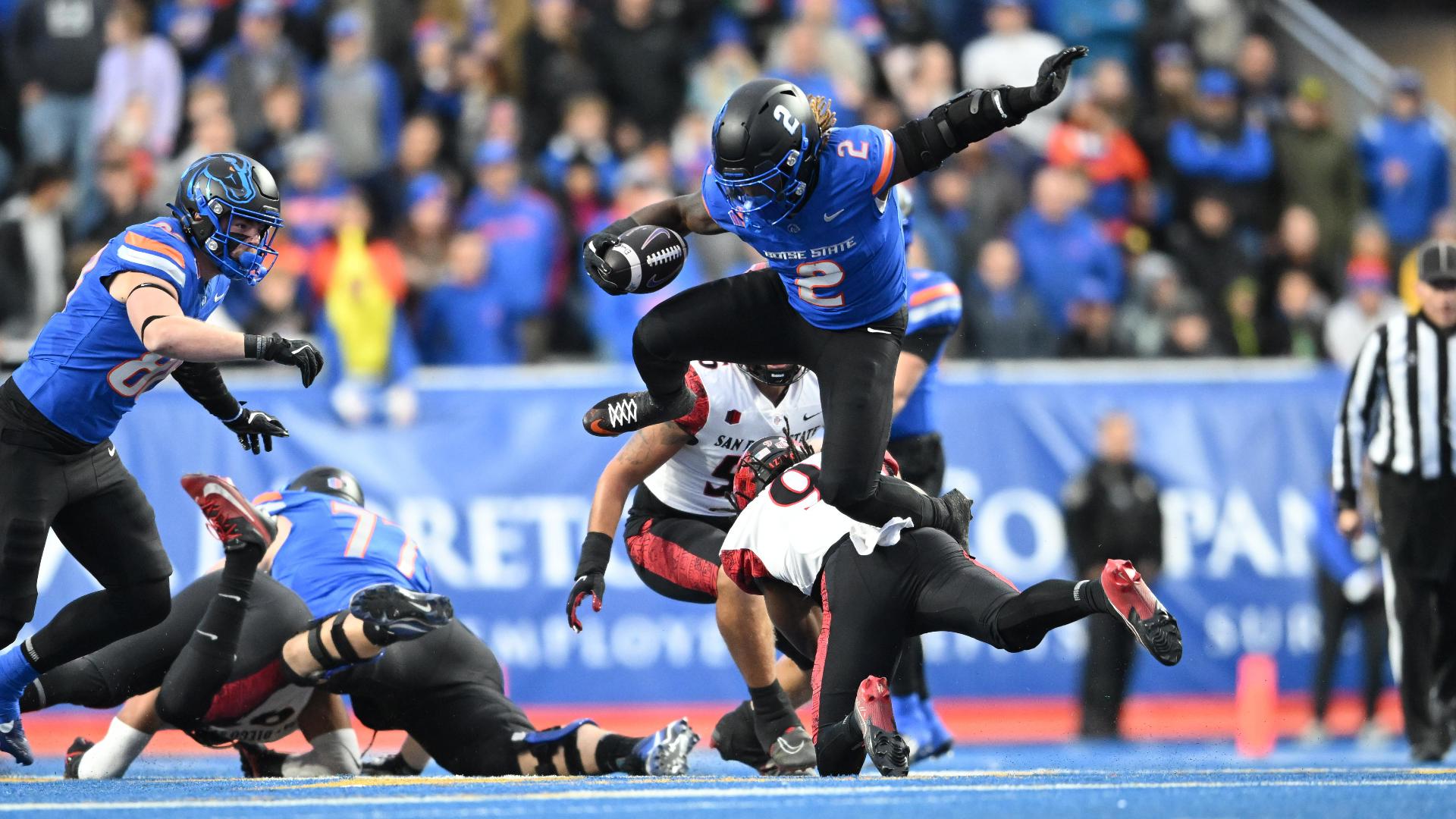 No. 15 Boise State rolls past San Diego State 56-24 on The Blue | ktvb.com