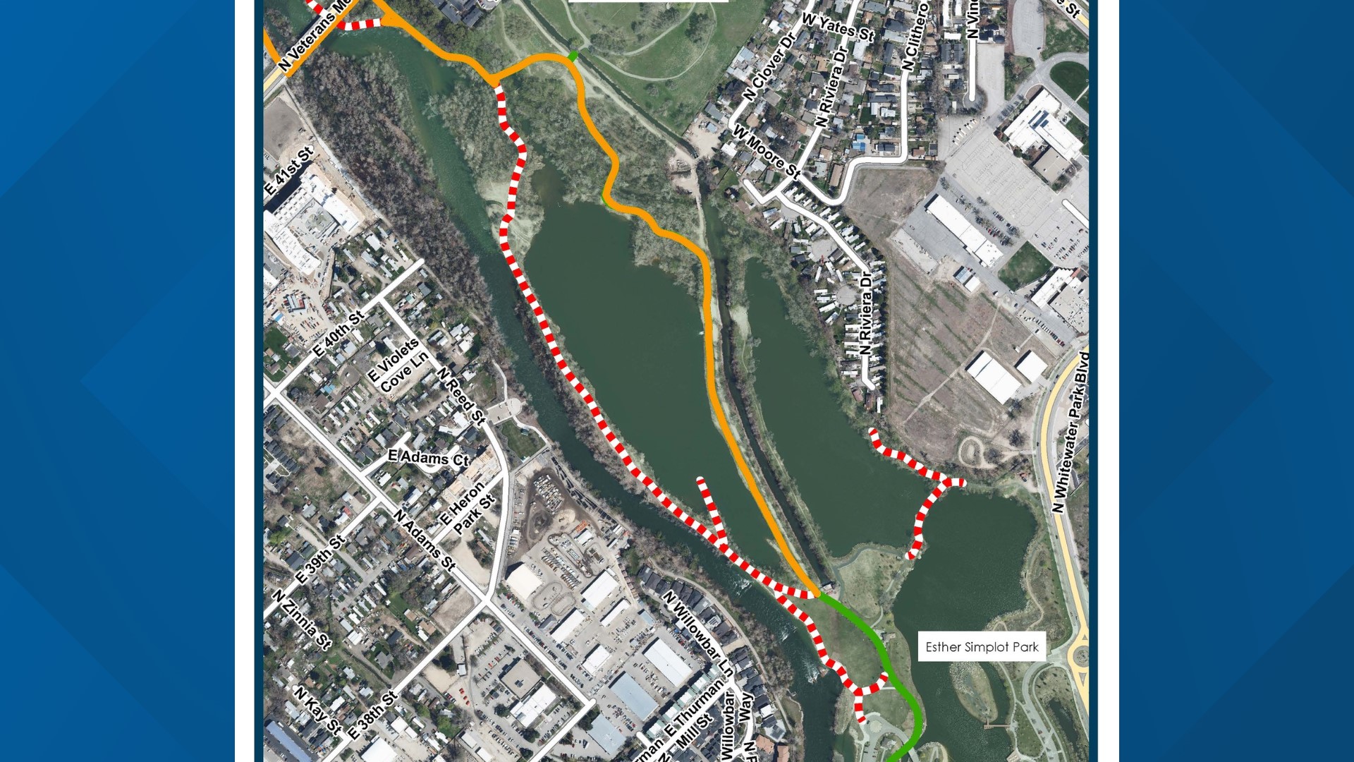 Boise Greenbelt closure for embankment stabilization project | ktvb.com