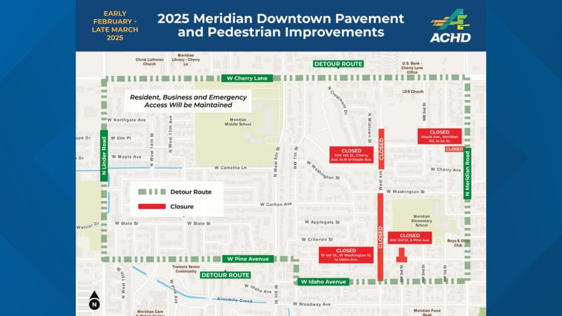 ACHD starts Meridian road closures for infrastructure project | ktvb.com