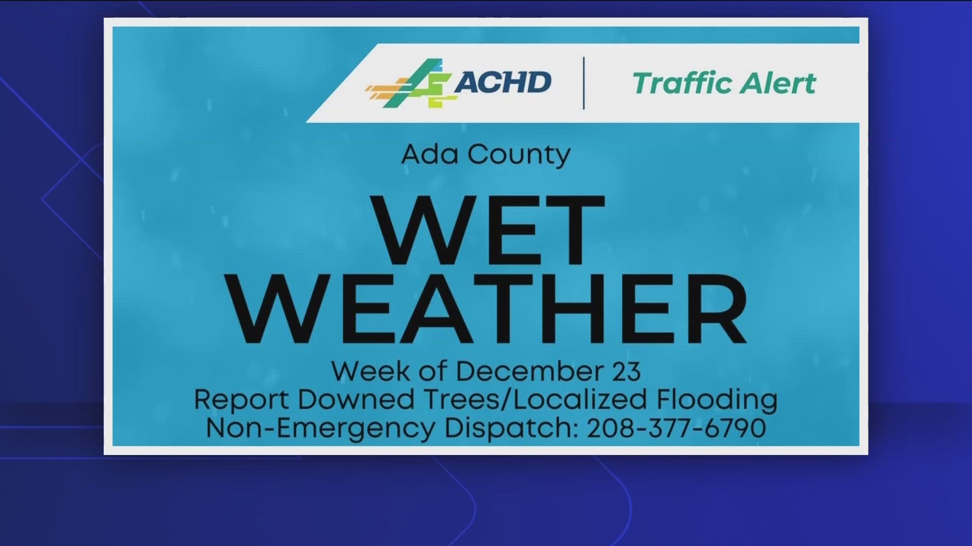 ACHD: Wet weather leads to storm drain flooding | ktvb.com