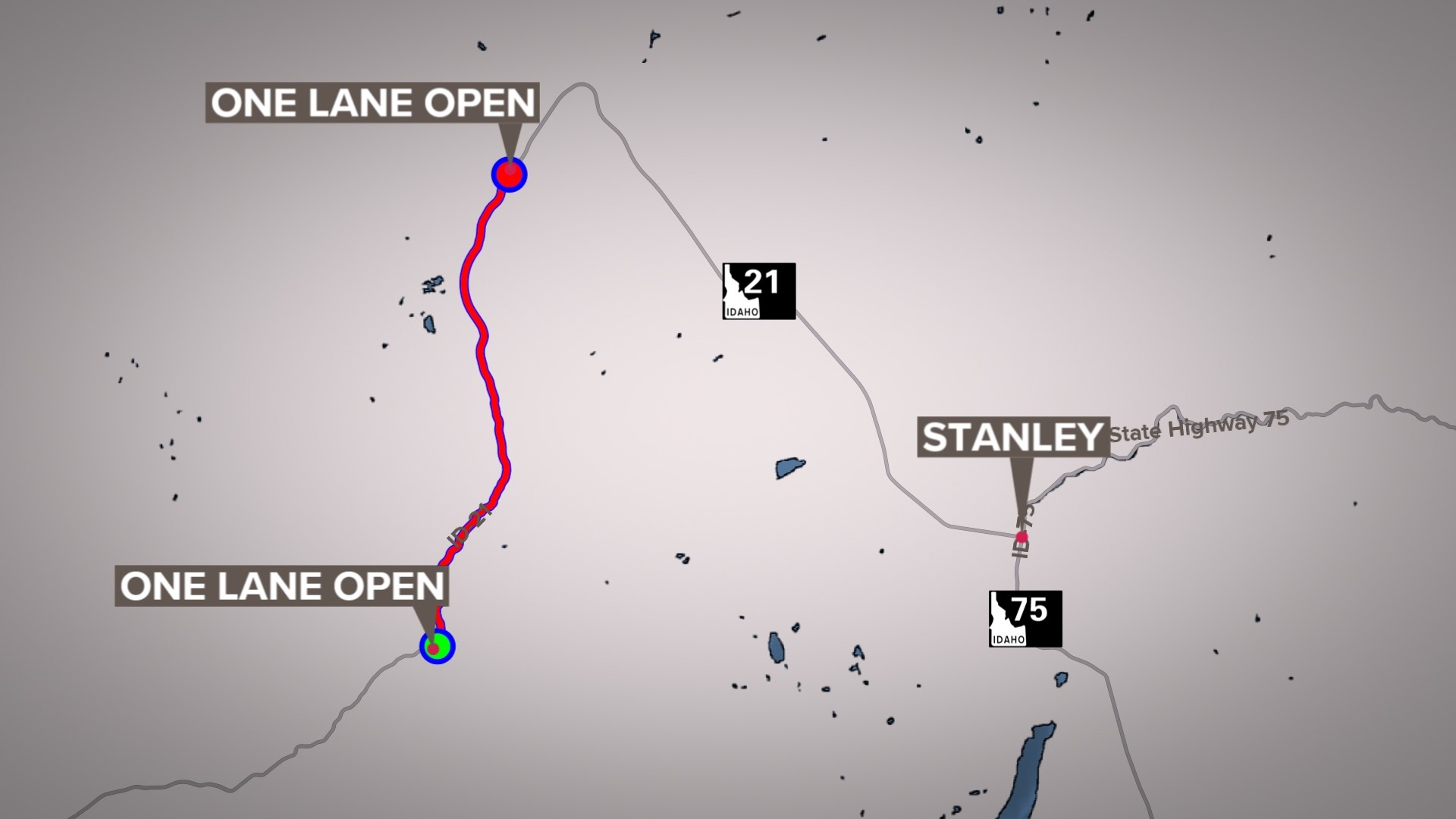 Highway 21 back open with pilot car in operation due to wildfire near ...