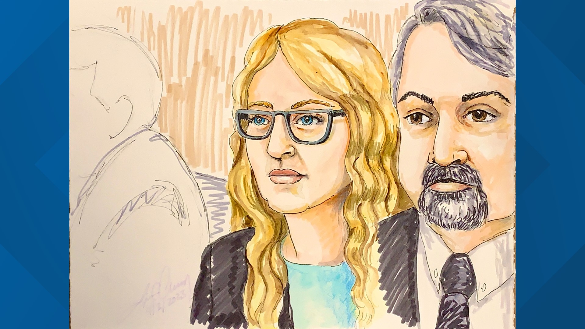 Sketch artist in Lori Vallow Daybell trial captures scene, emotions ...