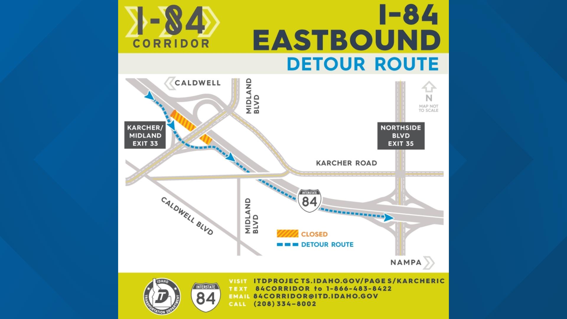 I-84 overnight closures set for bridge work this July | ktvb.com