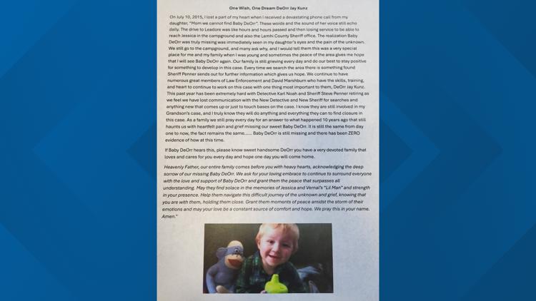 DeOrr Kunz Jr. remains missing 10 years after disappearance | ktvb.com