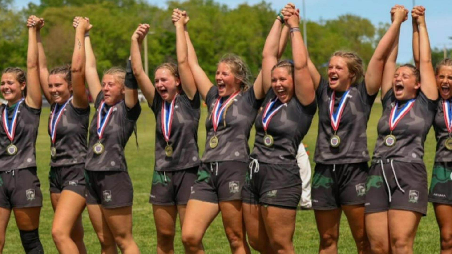 Eagle girls rugby claims 2024 15's national championship in Wisconsin ...