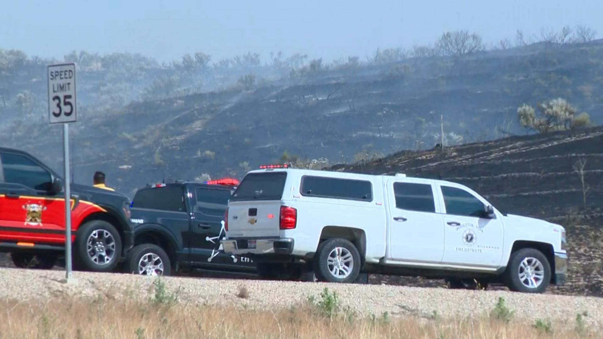 Crews contained a brush fire | ktvb.com
