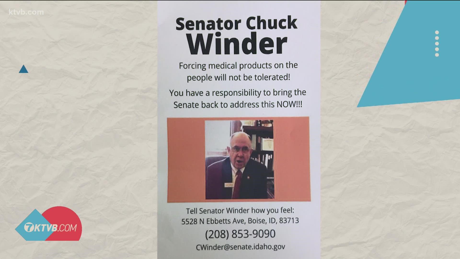 Flyer urges state senator to act now to help health care workers | ktvb.com