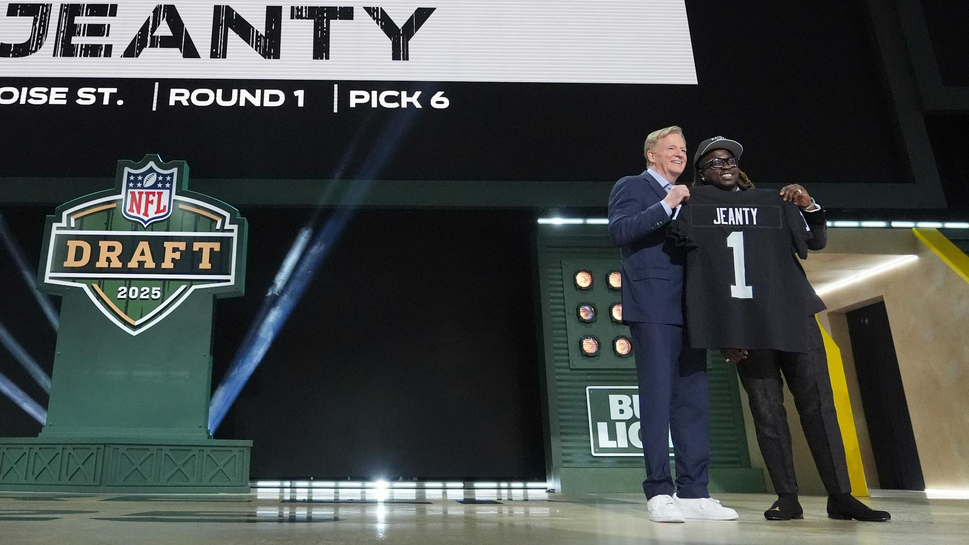 Las Vegas Raiders select Ashton Jeanty with No. 6 pick in NFL Draft | ktvb.com