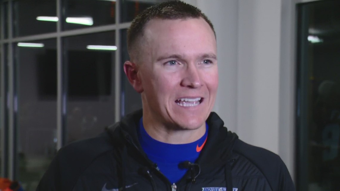 Boise State's Spencer Danielson on 45-10 win over Utah State in debut ...